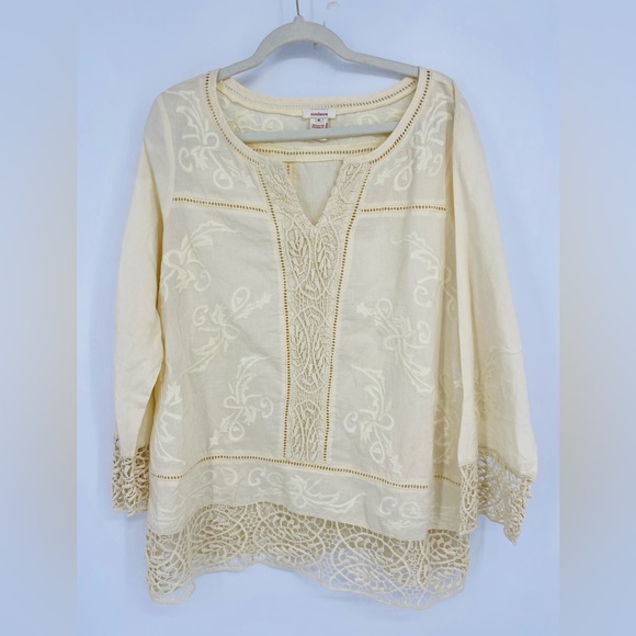 Sundance | Tops | Sundancecottoncrochet Embroidered Tunic Top | Poshmark